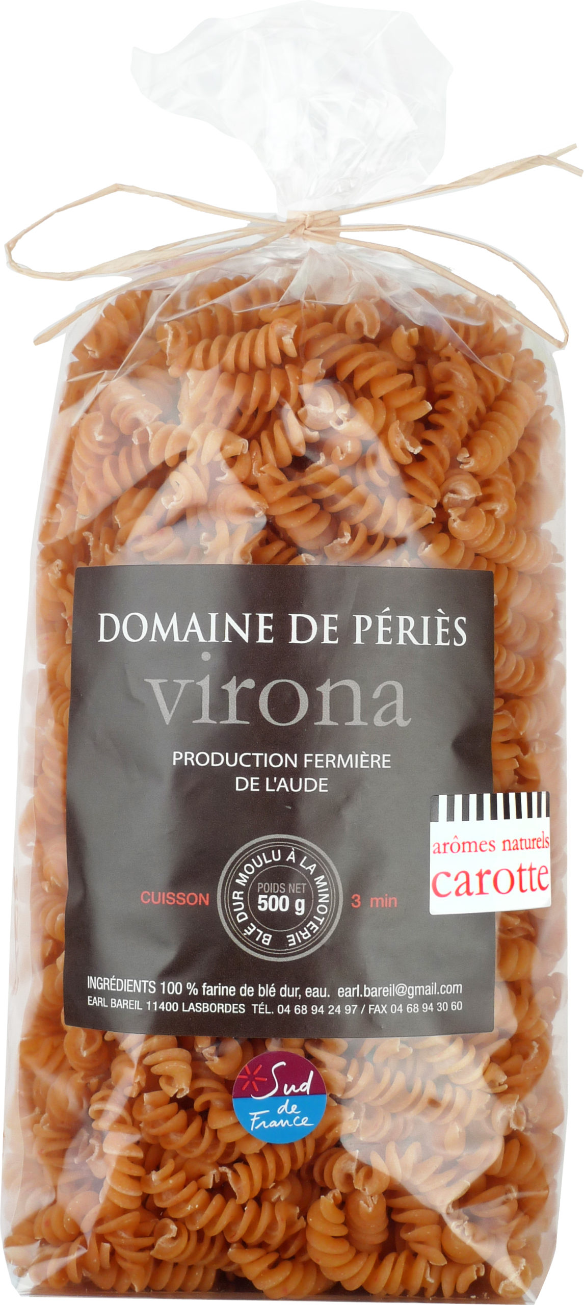 Pâte virona - Domaine de péries - Fabrication artisanale de pâtes